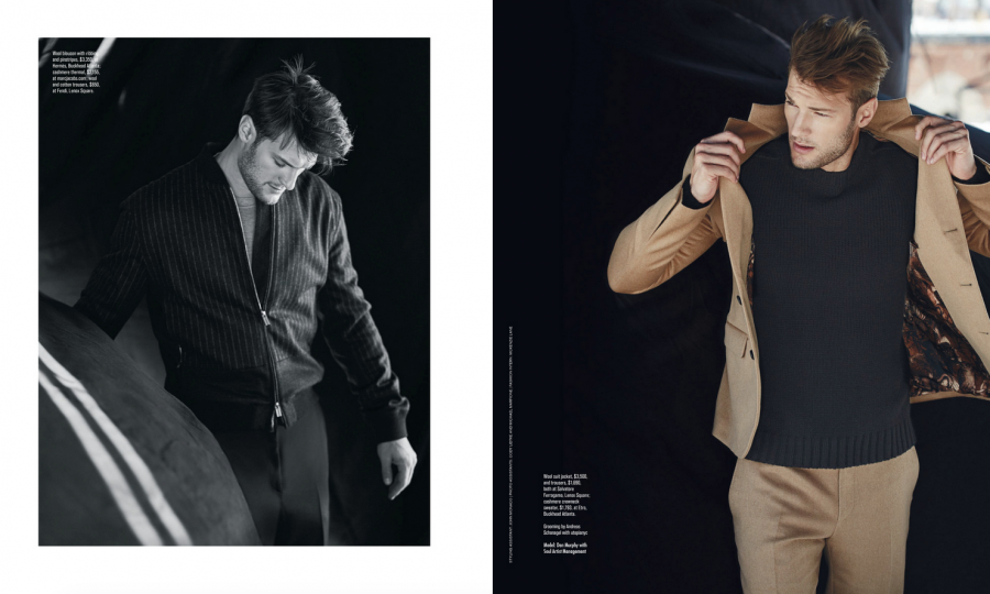 Dan Murphy Models Luxe Fall Fashions for Men's Book – The Fashionisto