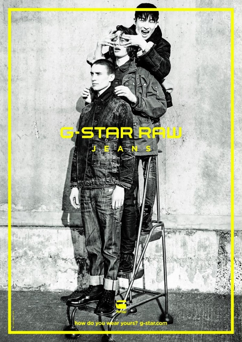G-Star Raw Jeans Highlights Denim-Clad Trio for Fall/Winter 2015 ...