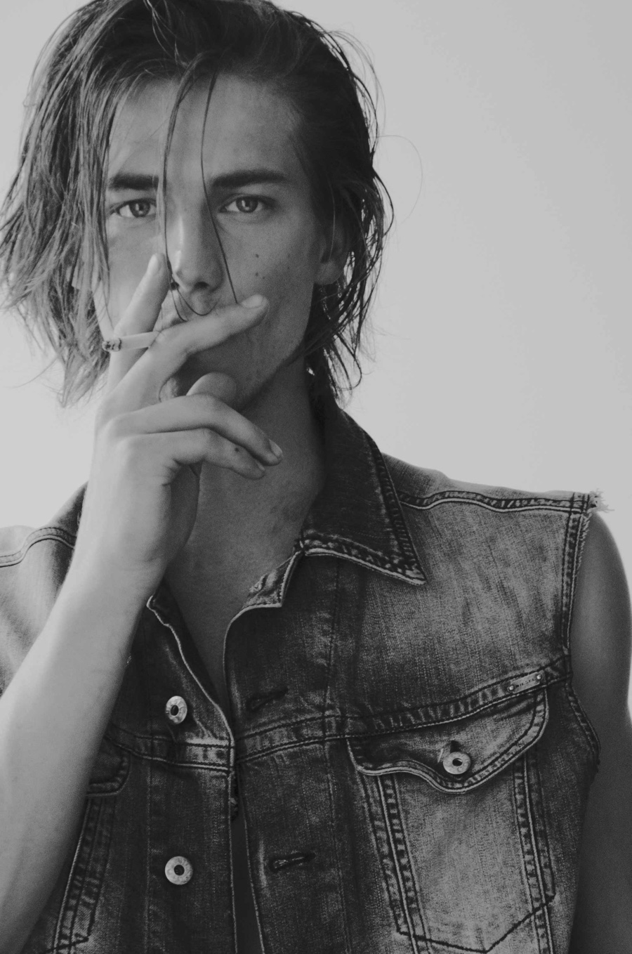 Matous Tichy is Casual Rock Vision in Denim & Leather – The Fashionisto