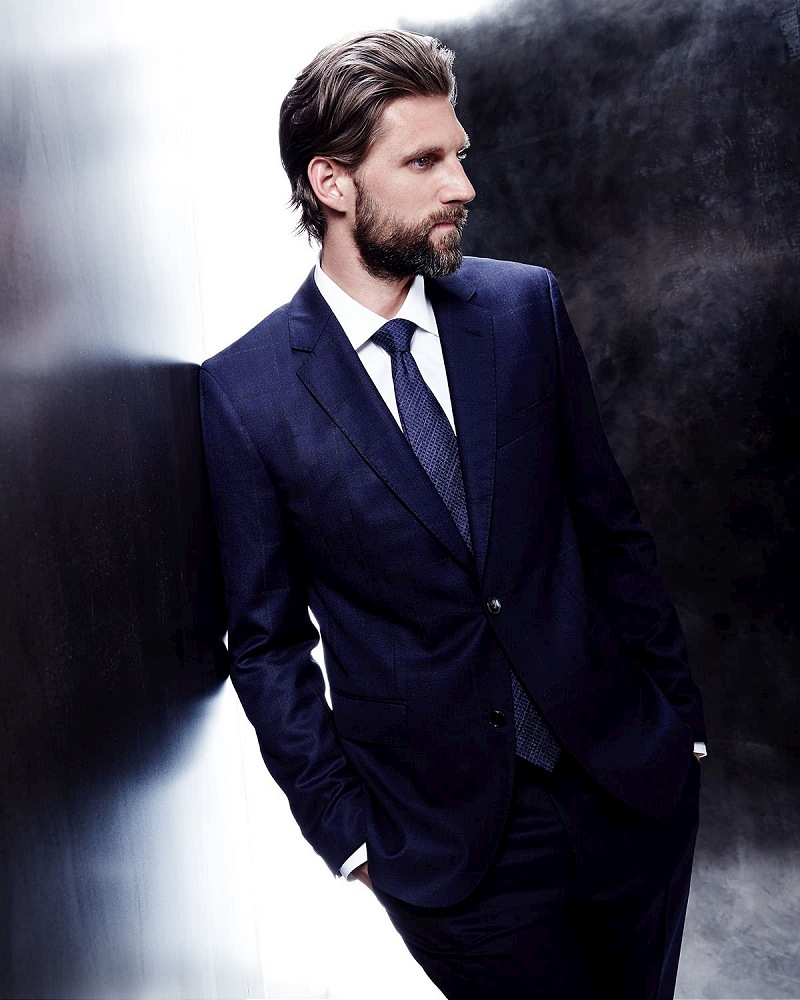 RJ Rogenski Models Sleek BOSS by Hugo Boss Suits – The Fashionisto