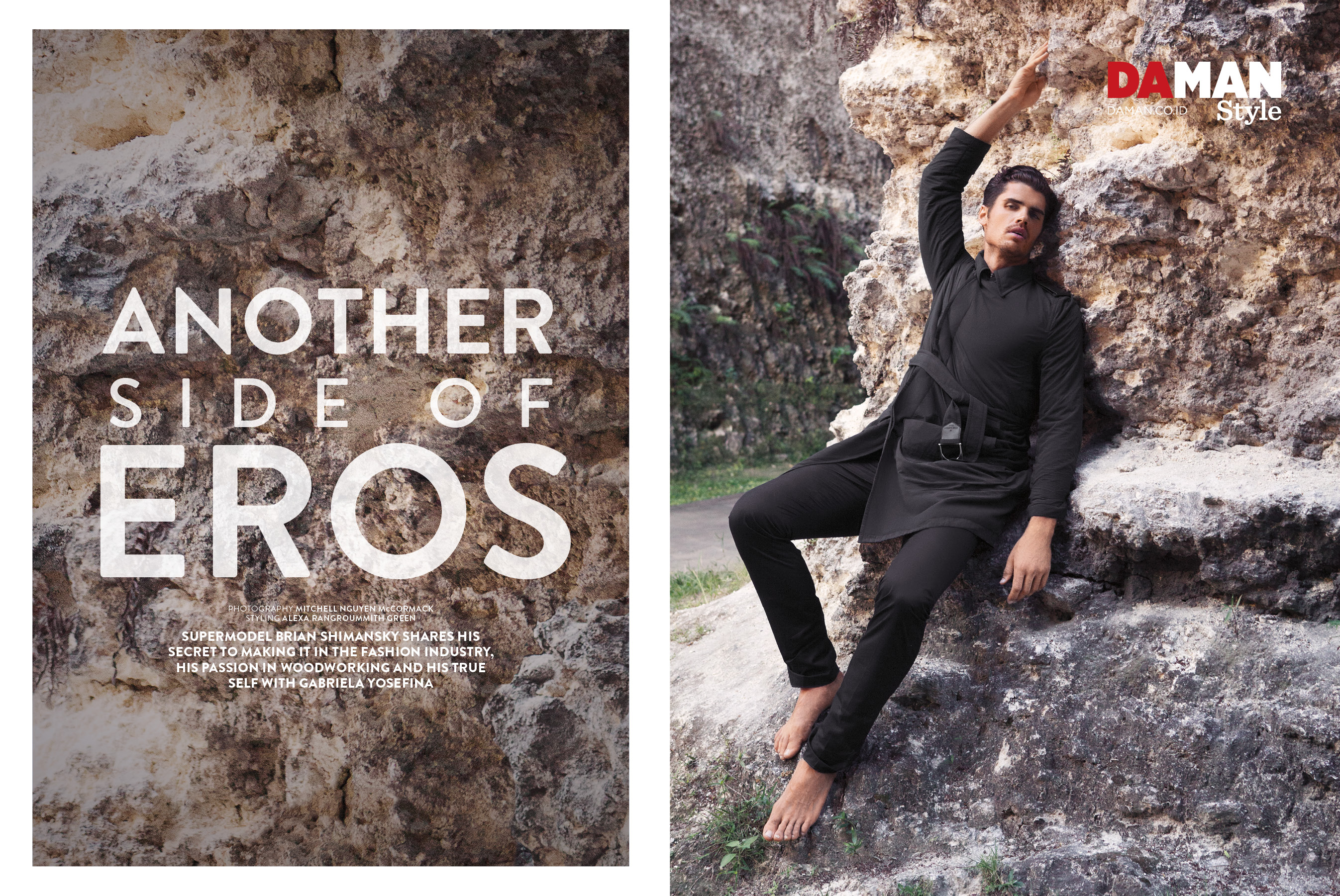 Brian Shimansky Da Man Style Cover Editorial Bali