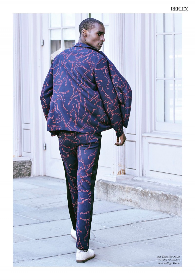 Corey Baptiste Models Colorful Styles for Reflex Homme Cover Shoot ...