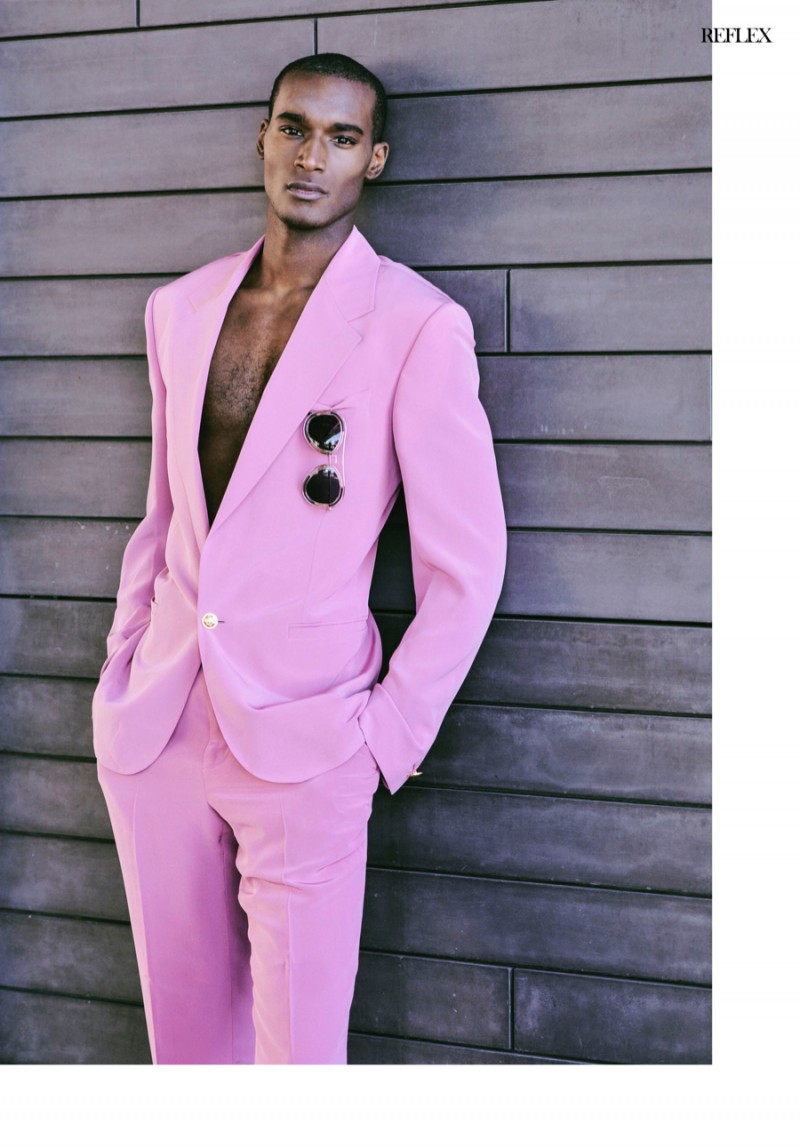 Corey Baptiste Models Colorful Styles for Reflex Homme Cover Shoot ...