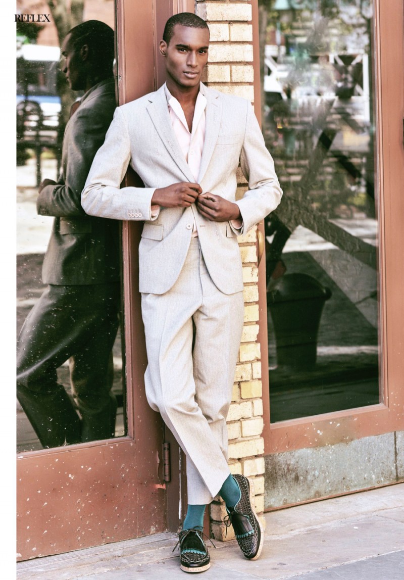Corey Baptiste Models Colorful Styles for Reflex Homme Cover Shoot ...