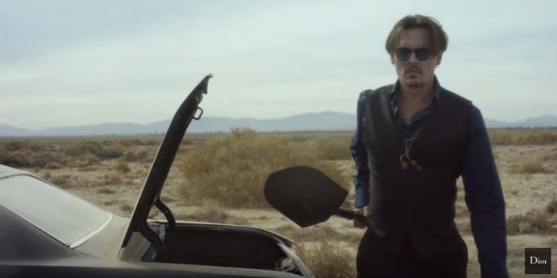 Johnny Depp Becomes a Rock Star for Dior Sauvage Fragrance Campaign