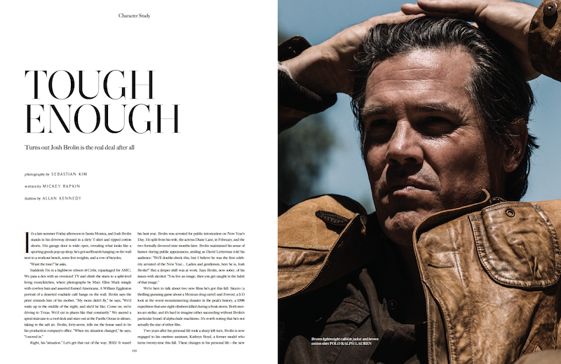 Josh Brolin Rocks Rugged Styles for Man of the World Shoot