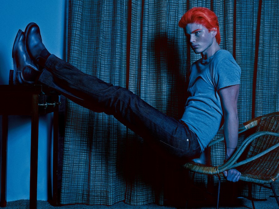 Jordan Barrett Goes Blond, Red + More for Steven Klein VMAN Shoot – The ...