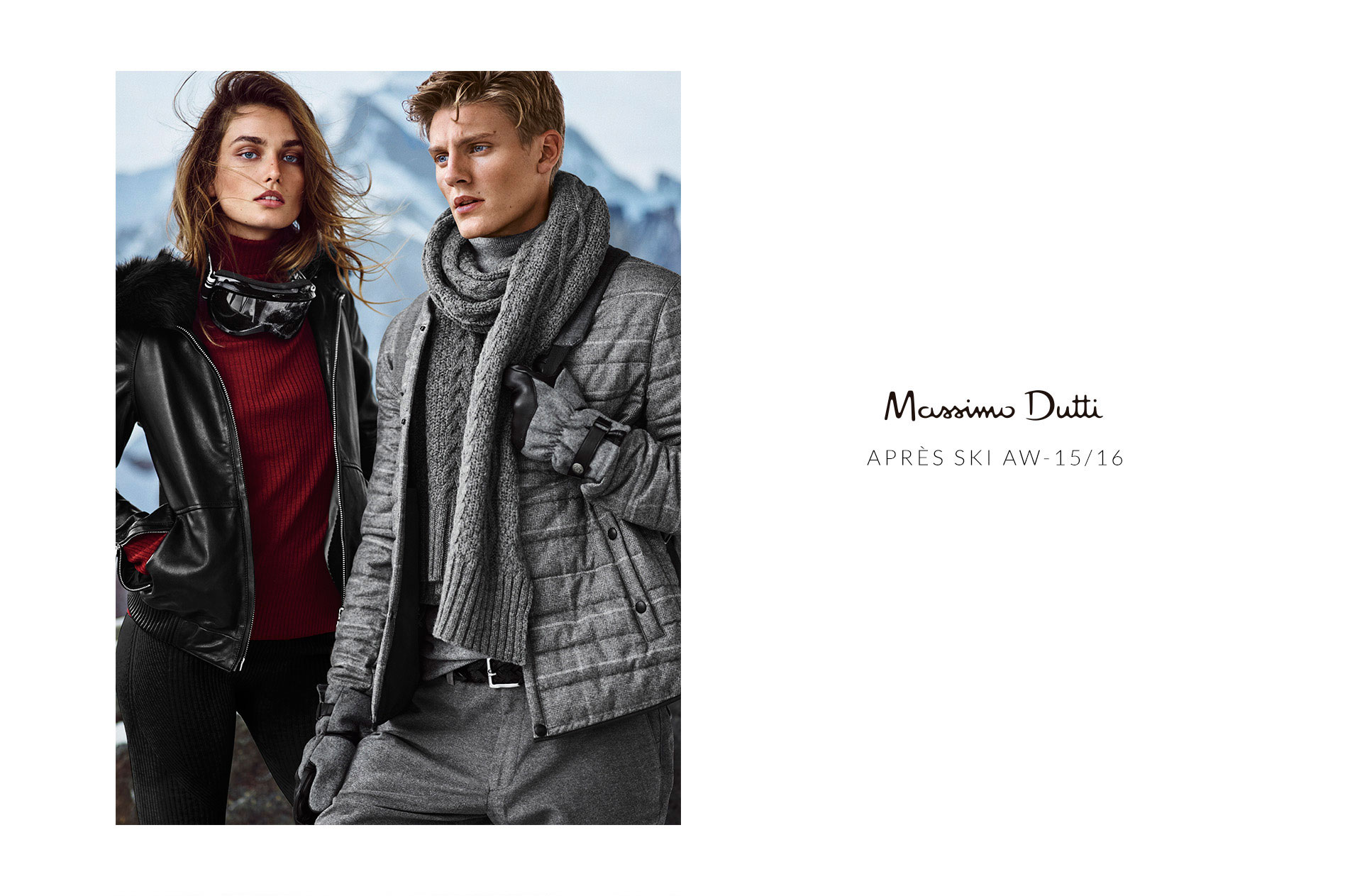 Massimo Dutti 2015 Après Ski Fall/Winter Collection