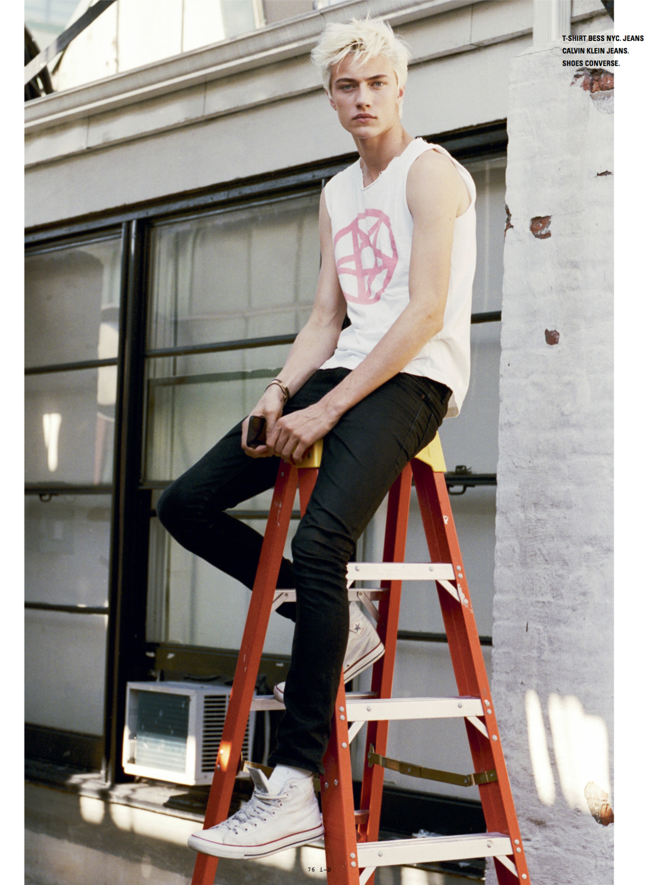 Lucky Blue Smith Charms in Casual i-D Shoot – The Fashionisto