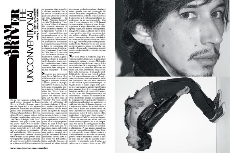 Adam Driver Covers L’Uomo Vogue, Dishes on Fame & Acting – The Fashionisto