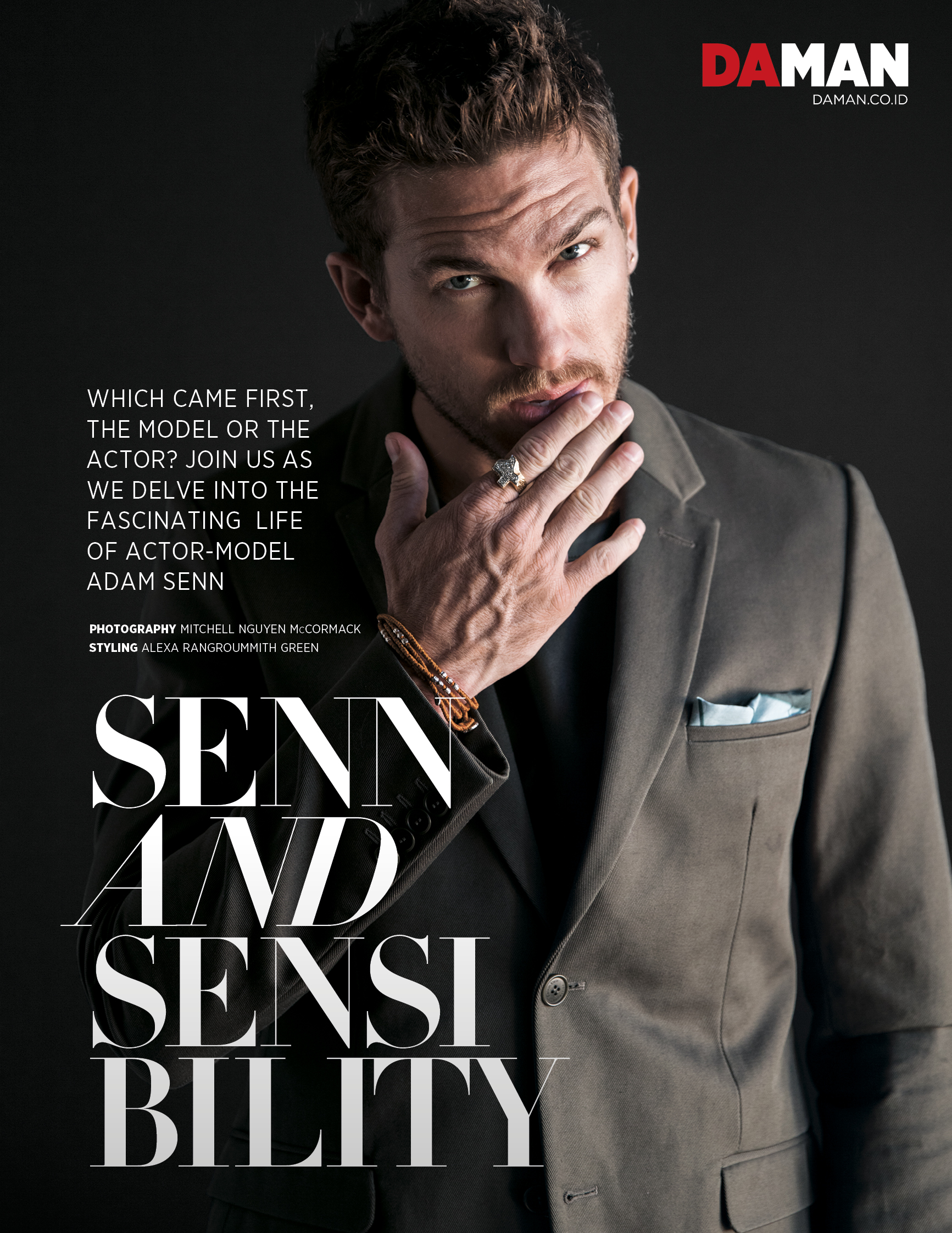Adam Senn Covers DA MAN, Talks Modeling + Hit the Floor – The Fashionisto