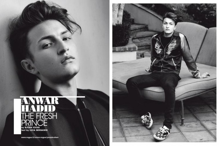The Fresh Prince: Anwar Hadid for L’Uomo Vogue – The Fashionisto