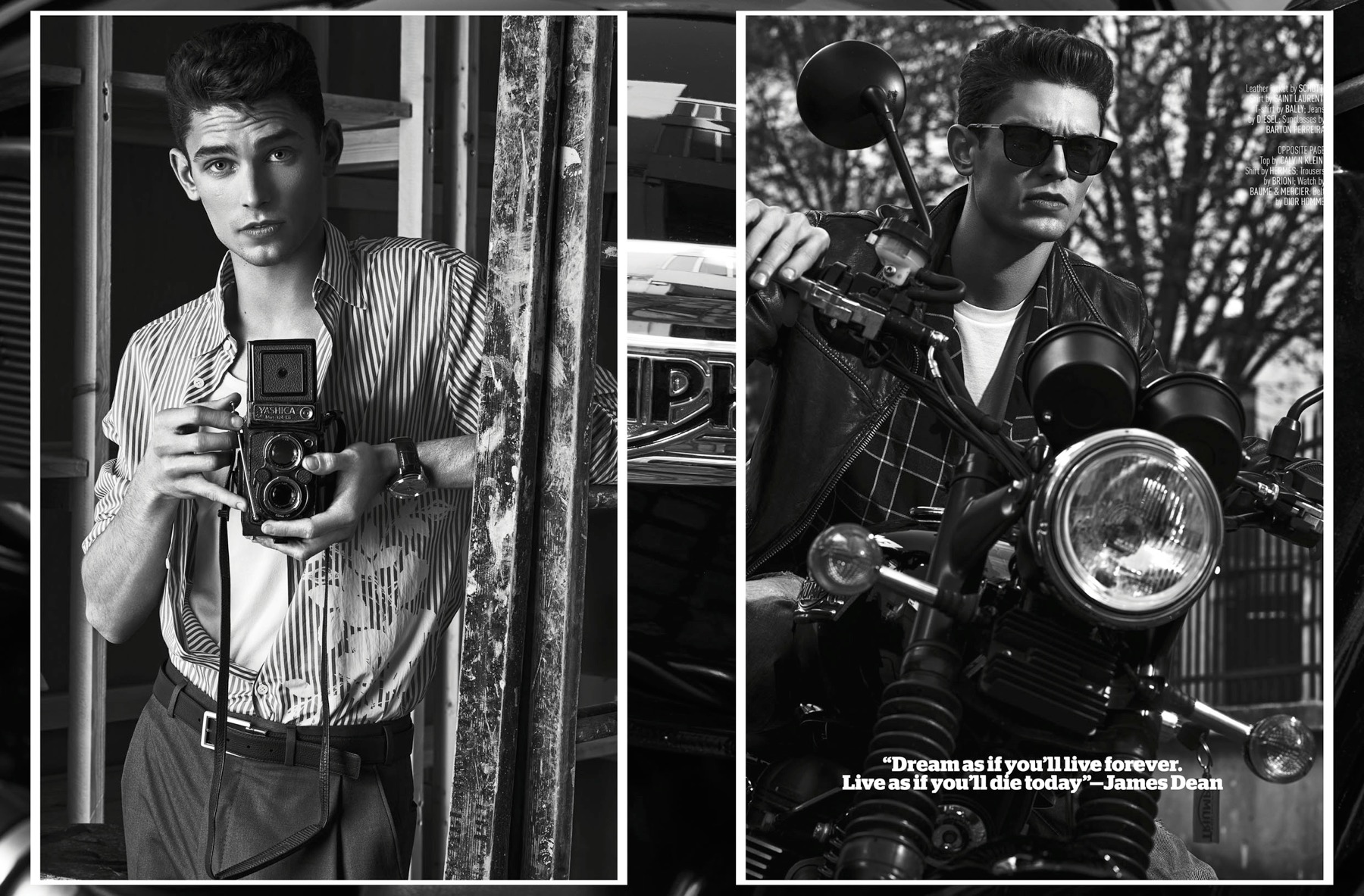 Arthur Gosse Channels James Dean for August Man – The Fashionisto