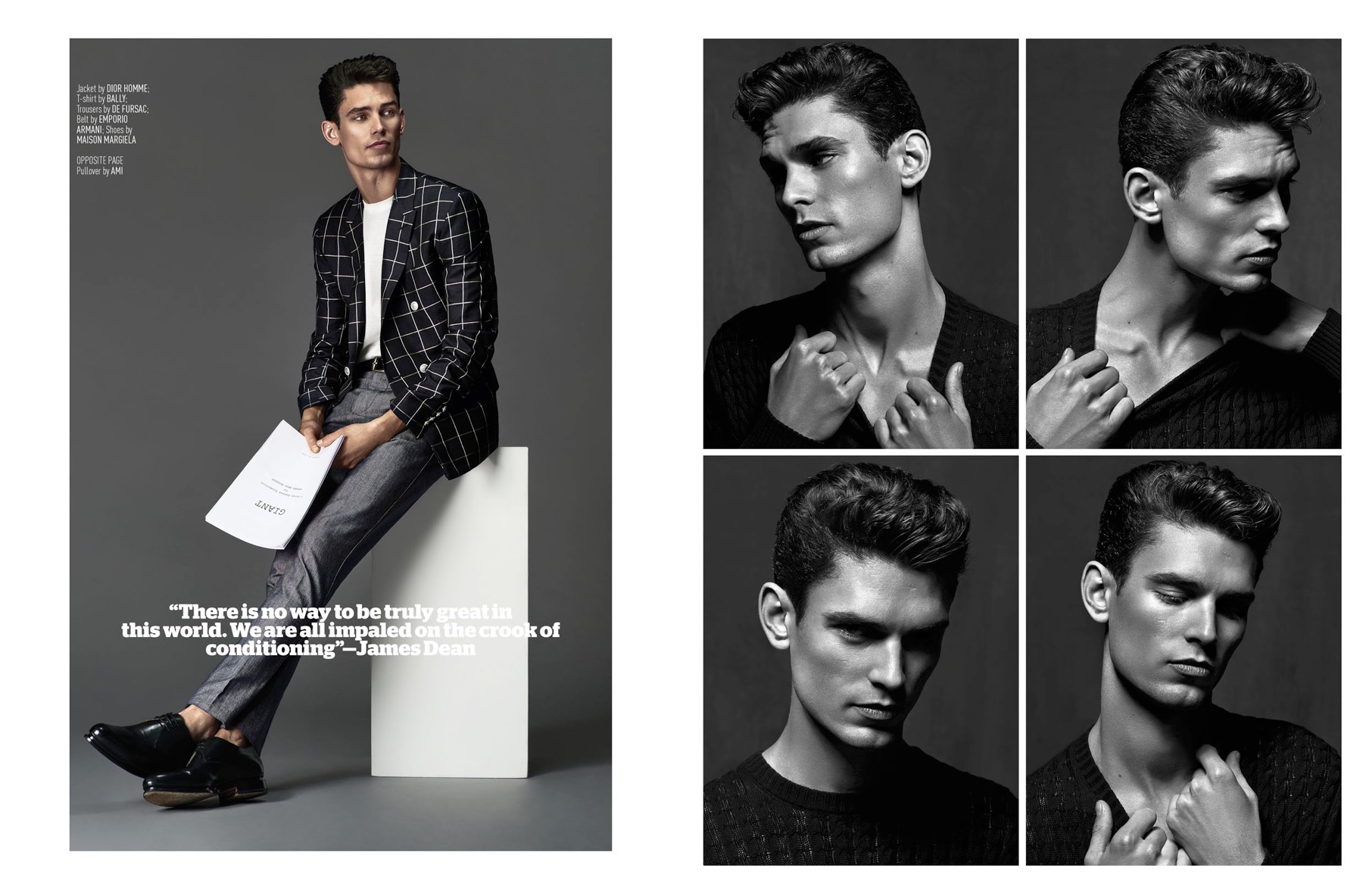 Arthur Gosse Channels James Dean for August Man – The Fashionisto
