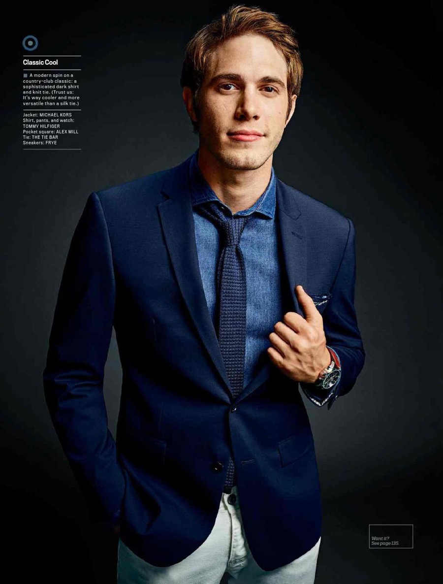 Blake Jenner Shows How to Wear the Navy Blazer for Men’s Fitness – The ...