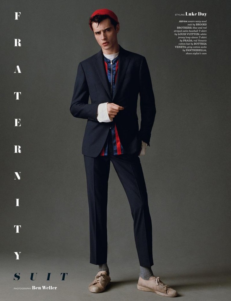 Fraternity Suit: Adrien Sahores & Thibaud Charon for British GQ Style ...