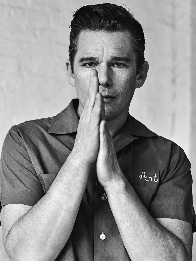 Ethan Hawke Covers The Happy Reader, Sports the Camp Shirt – The ...