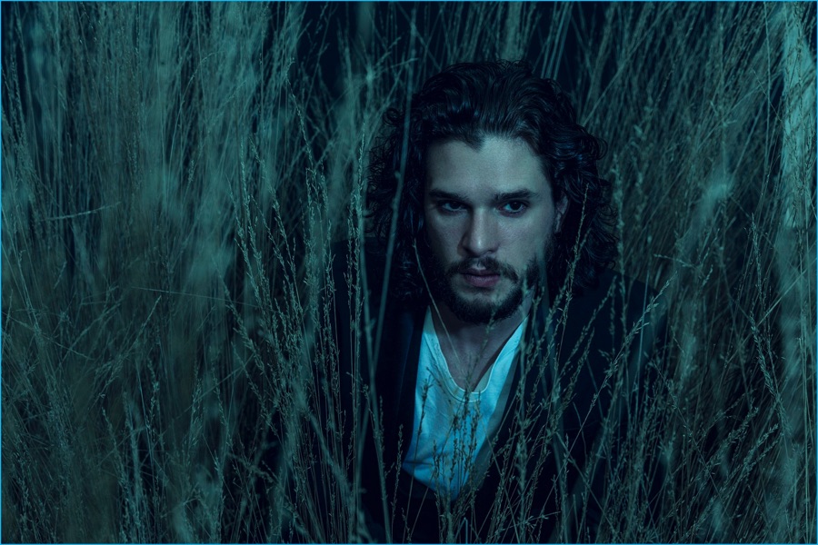 Kit Harington 2016 L'Uomo Vogue Cover Photo Shoot