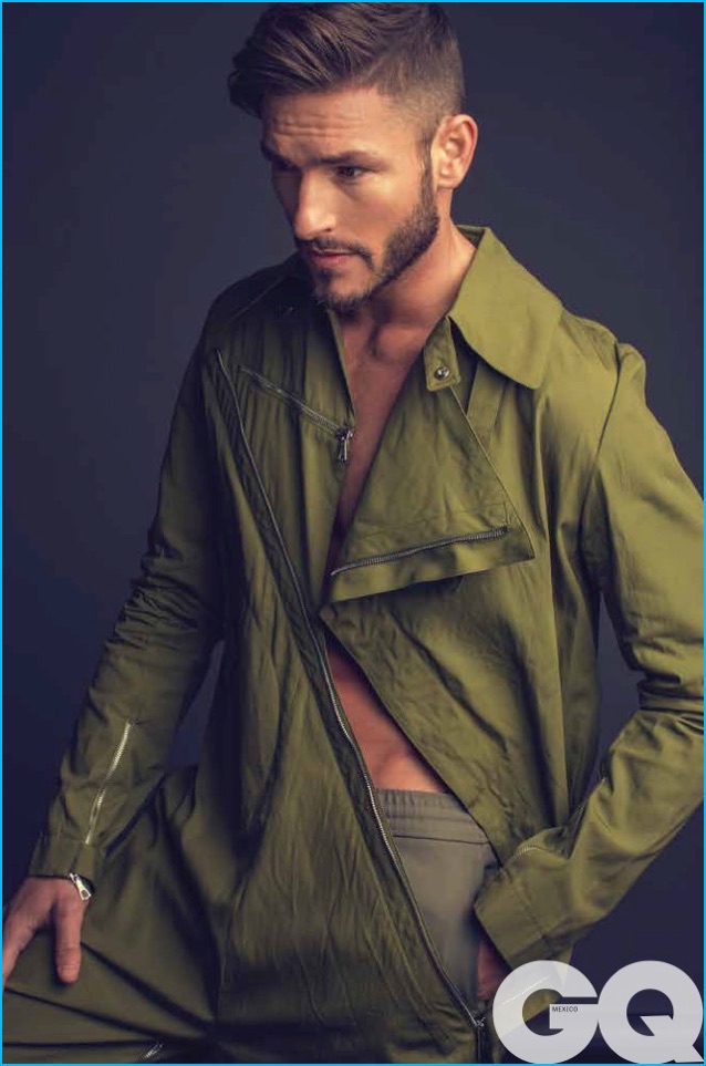 Parker Gregory Embraces Military Edge in Lacoste for GQ Mexico – The ...
