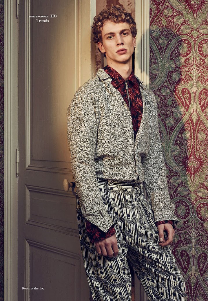 Room at the Top: Vogue Hommes Paris Makes a Case for Bold Prints – The ...