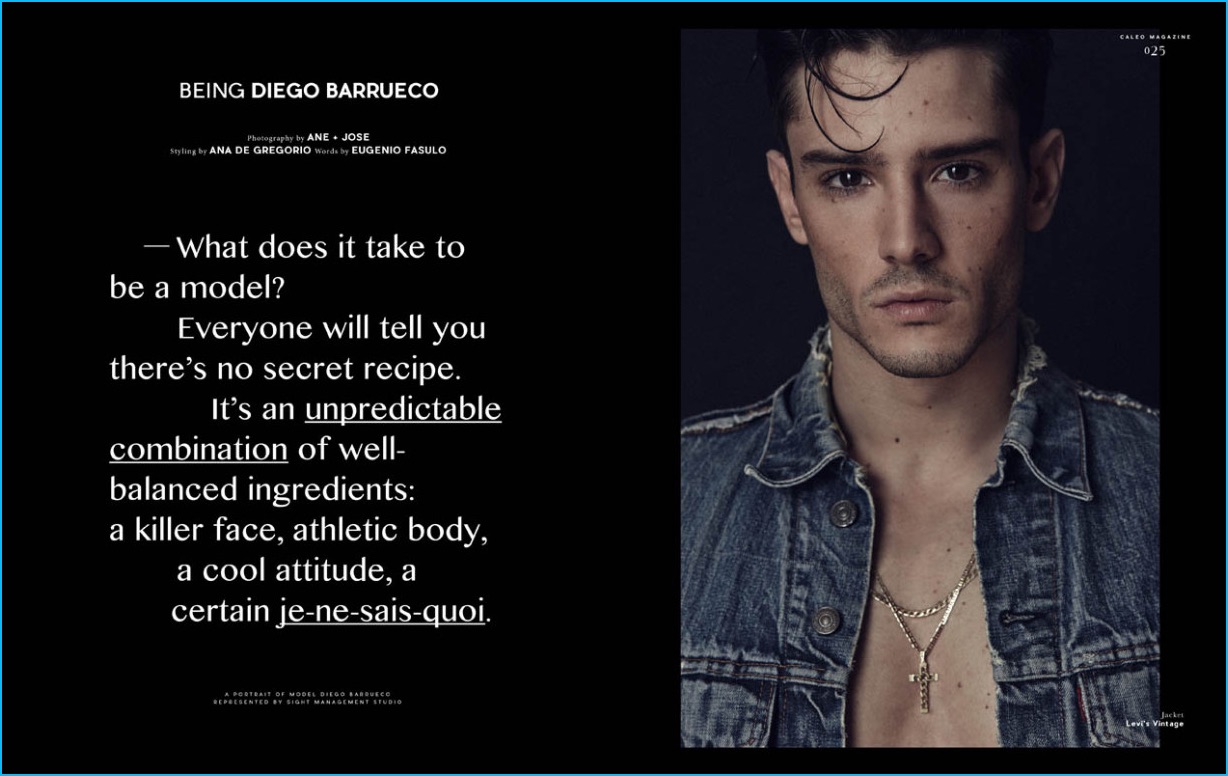 Diego Barrueco Graces the Pages of Caleo Magazine for New Shoot – The Fashionisto