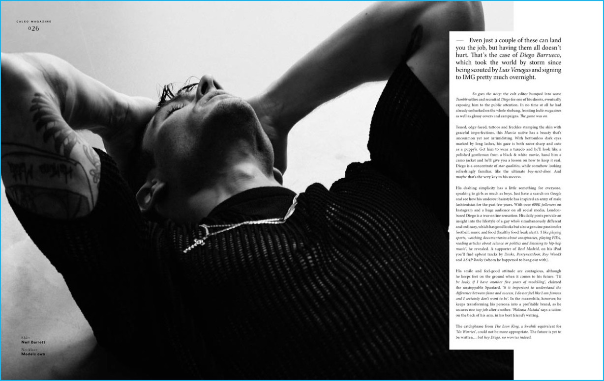 Diego Barrueco Graces the Pages of Caleo Magazine for New Shoot – The Fashionisto