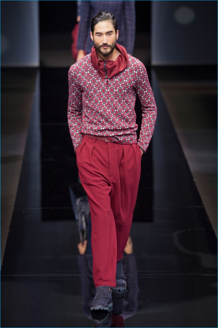 Picture Time: Giorgio Armani Poses with Spring/Summer 2017 Model Cast ...