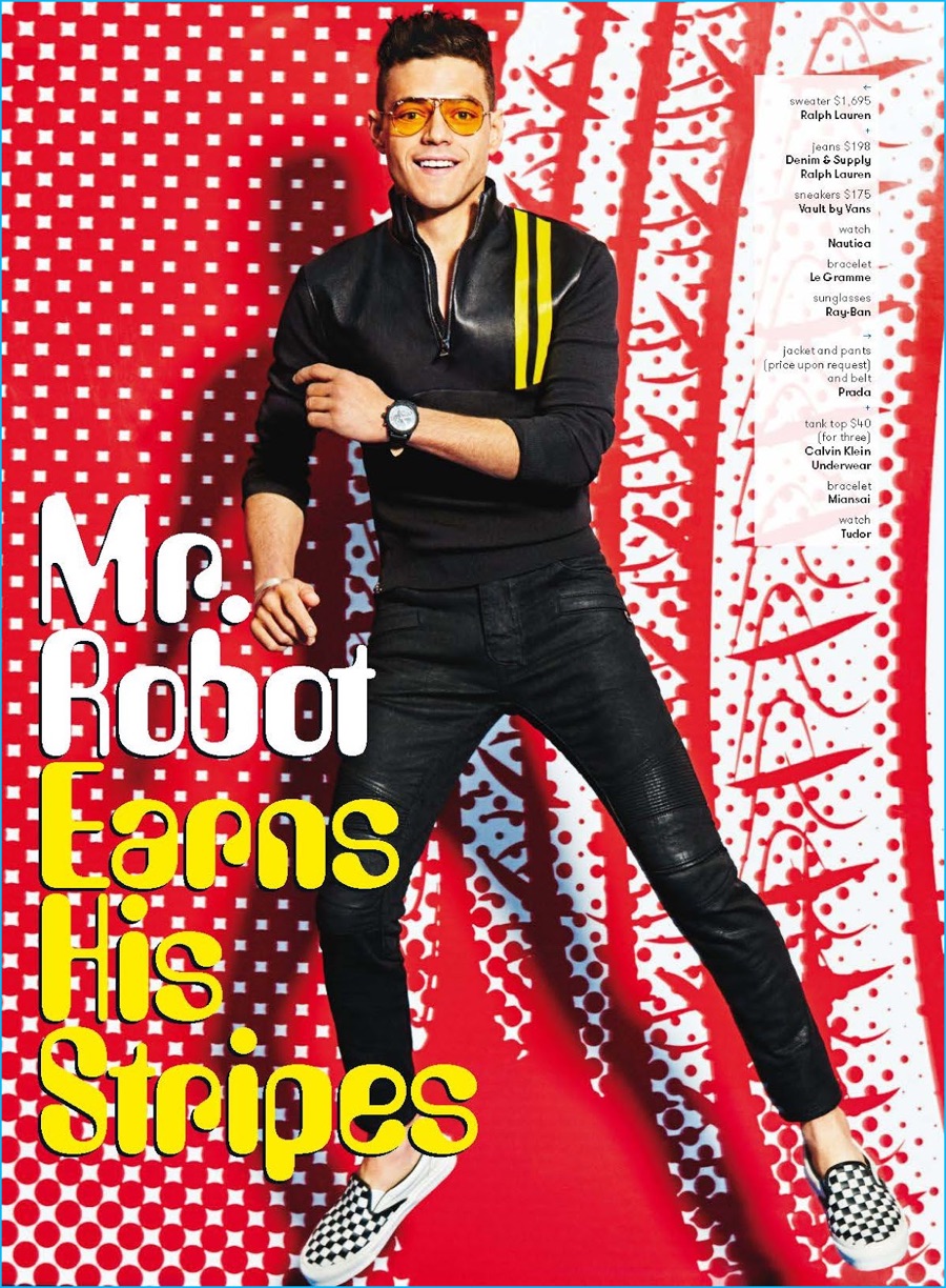 Rami Malek Earns His Stripes for GQ Shoot – The Fashionisto