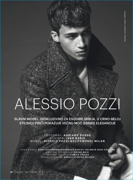 Alessio Pozzi is Front & Center for Esquire Serbia Editorial – The ...