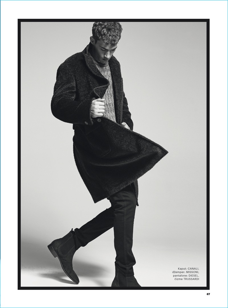 Alessio Pozzi is Front & Center for Esquire Serbia Editorial – The ...