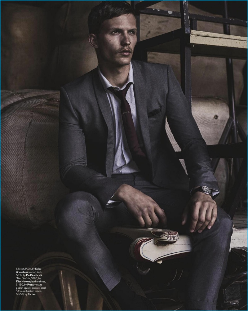 Off to the Races: Nathaniel Visser Suits Up for GQ Australia – The ...