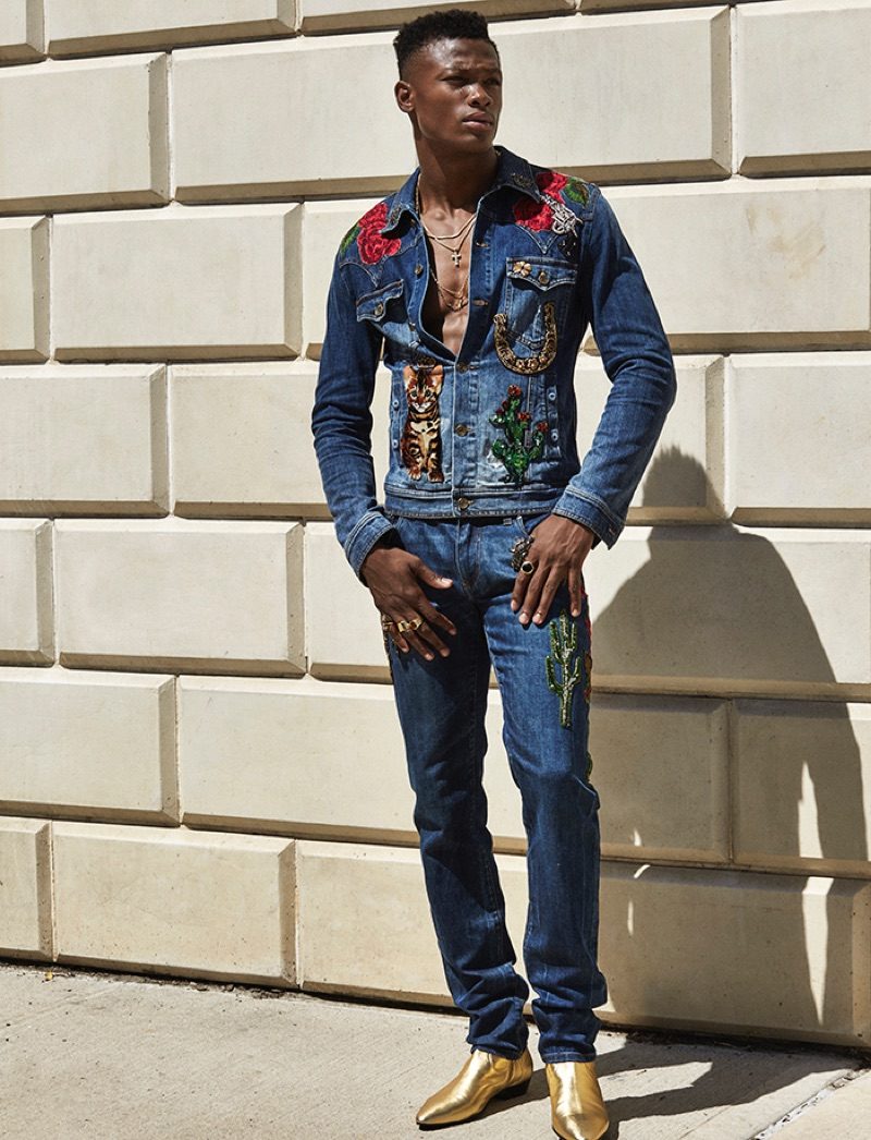Brandon Harris Rocks Statement Fashions for Reflex Homme