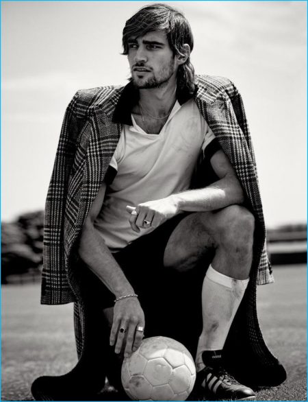 Jack Tyerman Channels Retro Footballer for British GQ Style – The ...