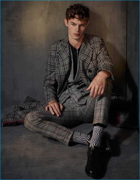 Kit Butler Models Checks & Plaids for How to Spend It – The Fashionisto