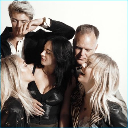 Lucky Blue Smith Poses with Family for Paper Magazine Shoot