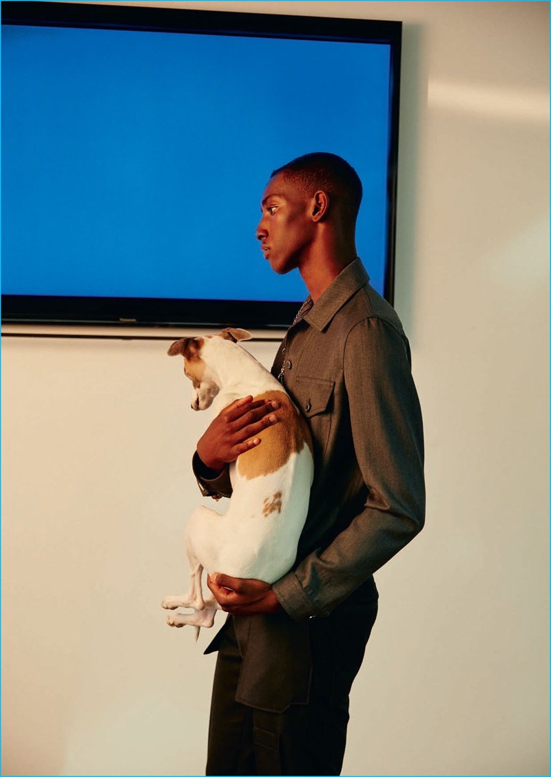 Myles Dominique Dons Louis Vuitton for L’Officiel Hommes Germany – The ...