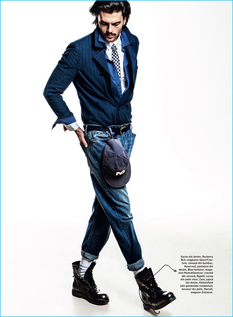 Into the Blues: Silviu Tolu Charms in Denim for Cosmopolitan Man – The ...