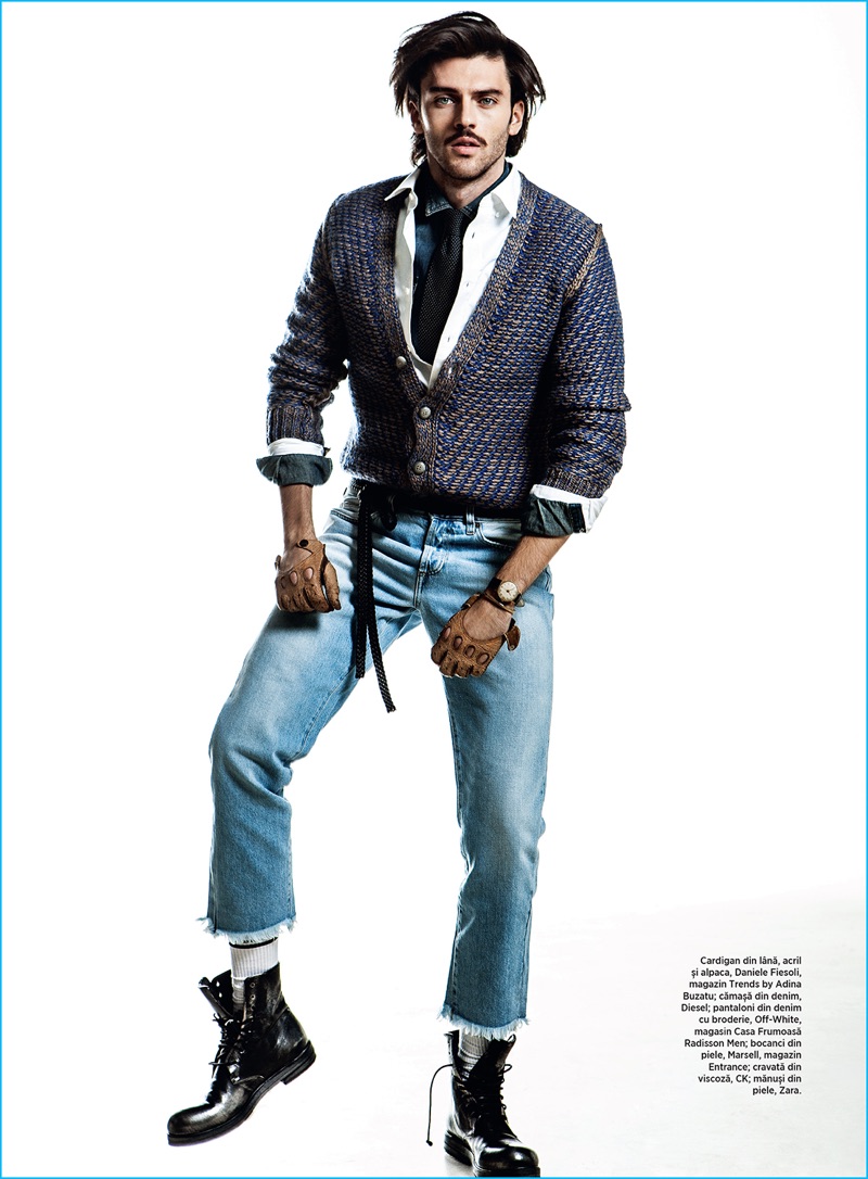 Into the Blues: Silviu Tolu Charms in Denim for Cosmopolitan Man – The ...