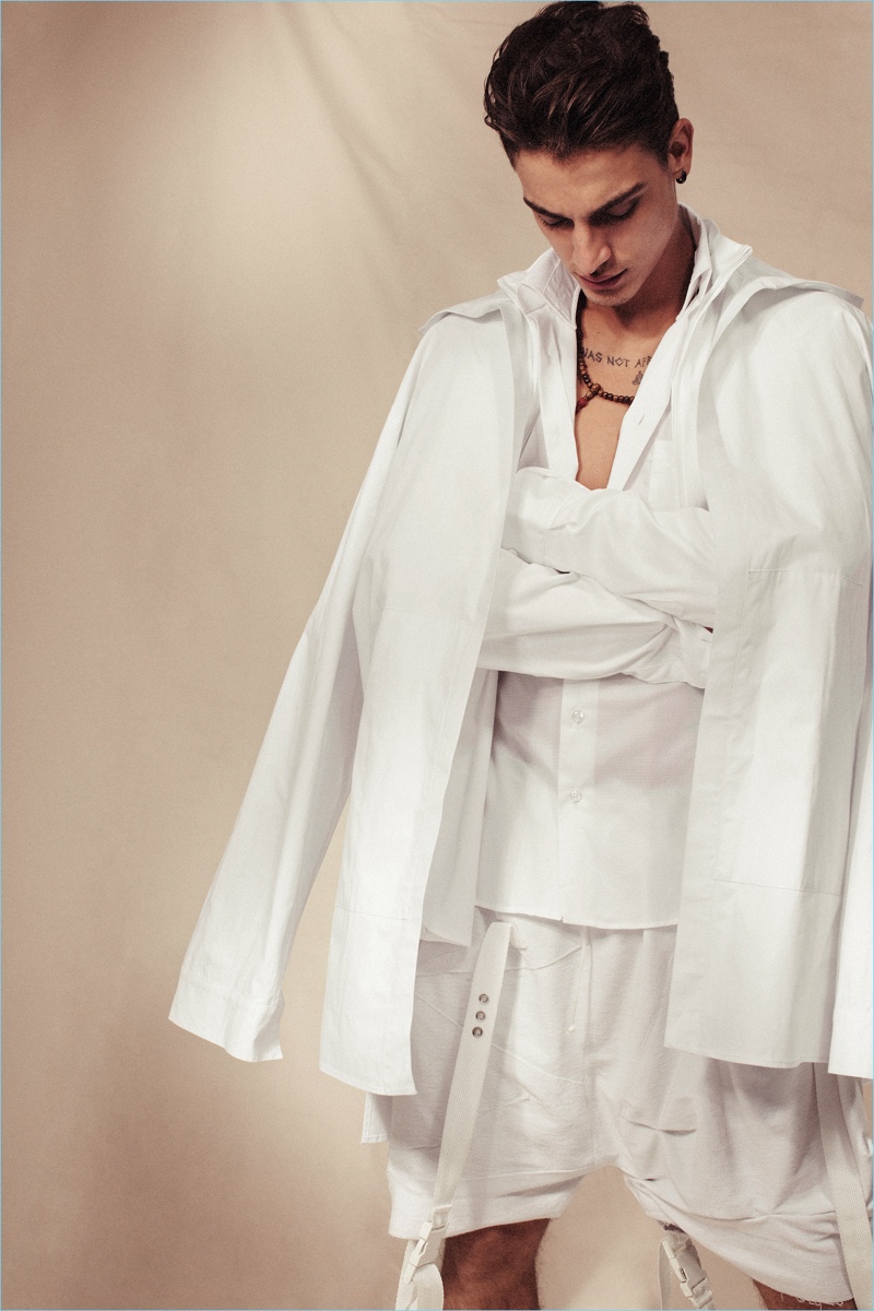 Jonathan Bellini Dons Neutral Fashions for GQ Brasil – The Fashionisto