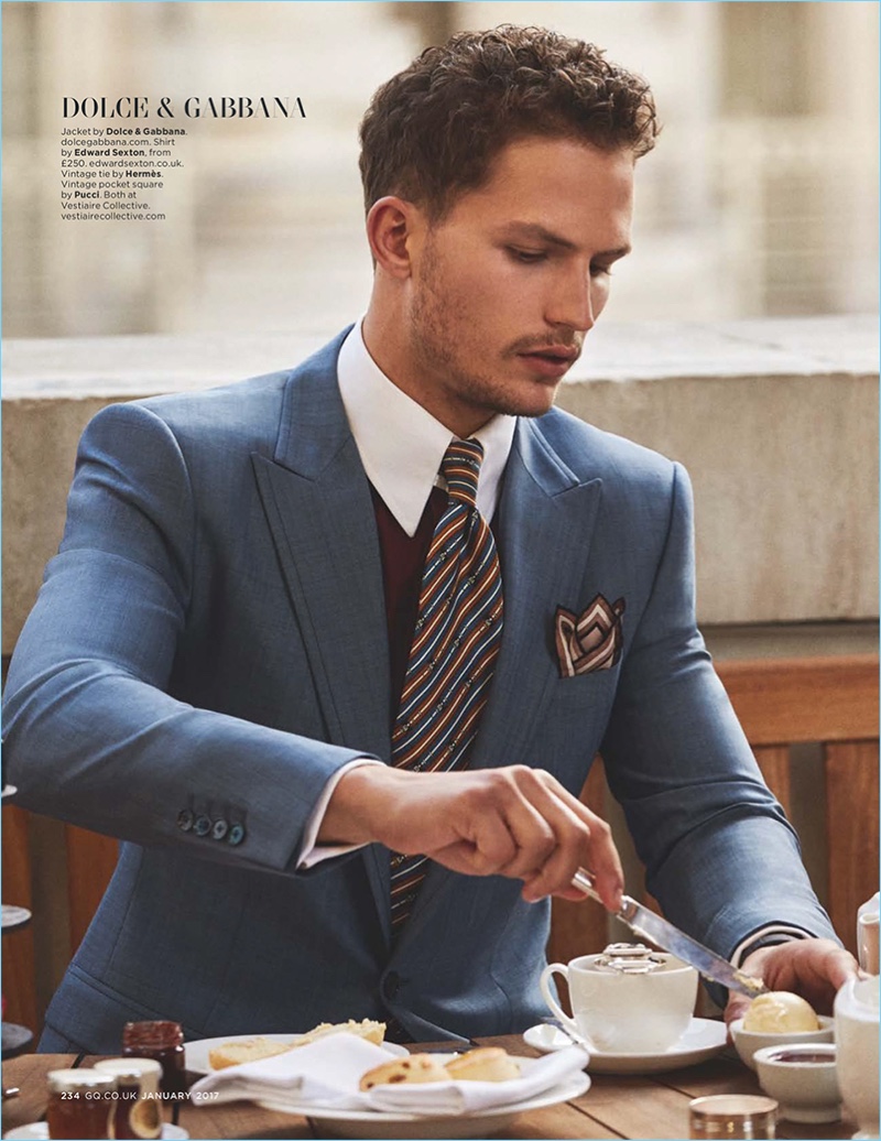 Nathaniel Visser Dons Italian Tailoring for British GQ – The Fashionisto