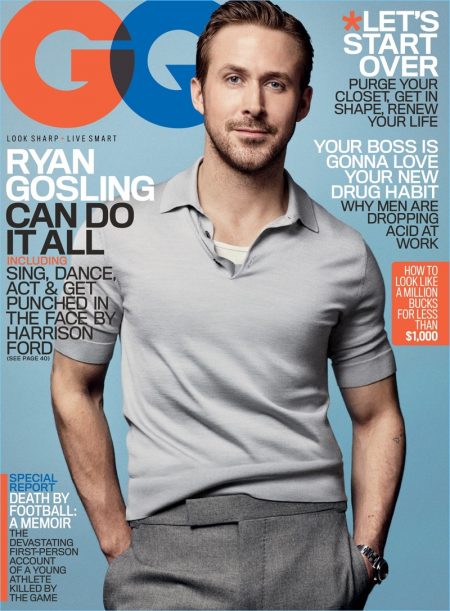 Ryan Gosling Covers GQ, Talks Drive to Act – The Fashionisto
