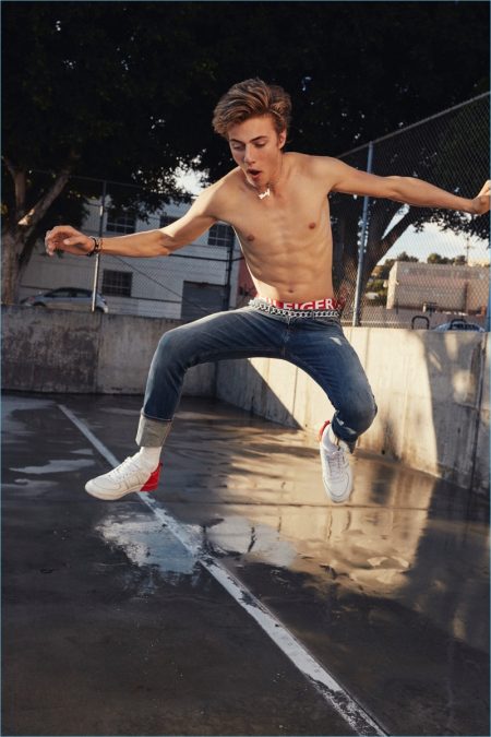 Anwar Hadid Lucky Blue Smith Hilfiger Denim Spring/Summer 2017 Campaign