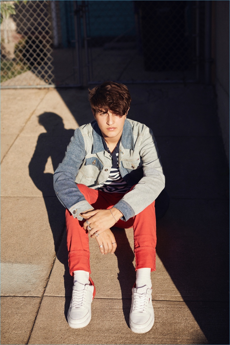 Anwar Hadid Lucky Blue Smith Hilfiger Denim Spring/Summer 2017 Campaign