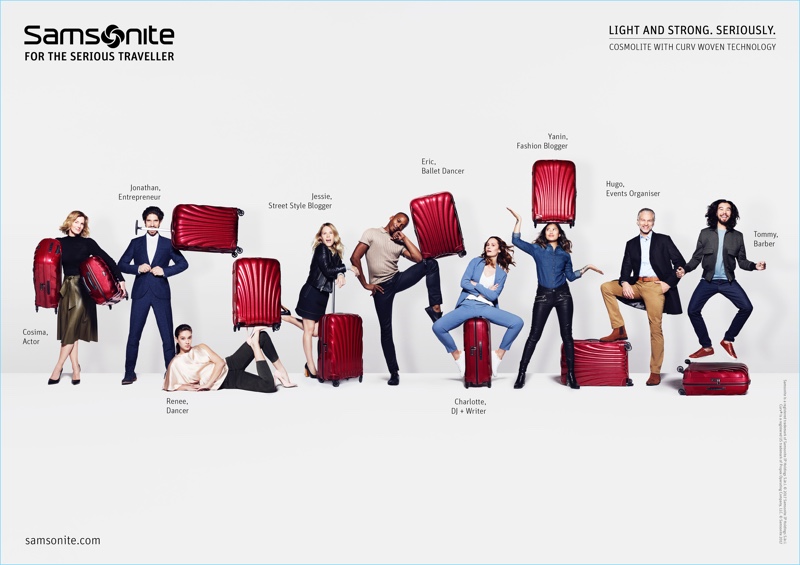 The Serious Traveller: Rankin Shoots Samsonite Campaign - The Fashionisto