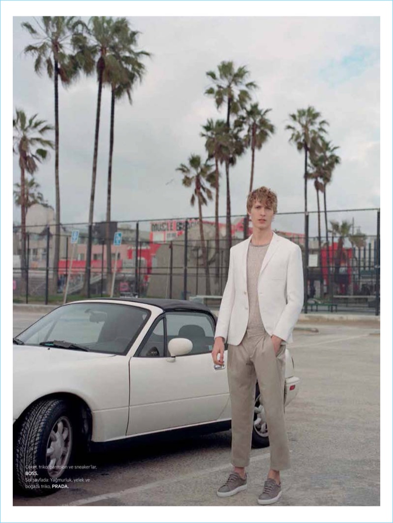 La La Land: Sven de Vries Hits the Beach for L’Officiel Hommes Turkey ...
