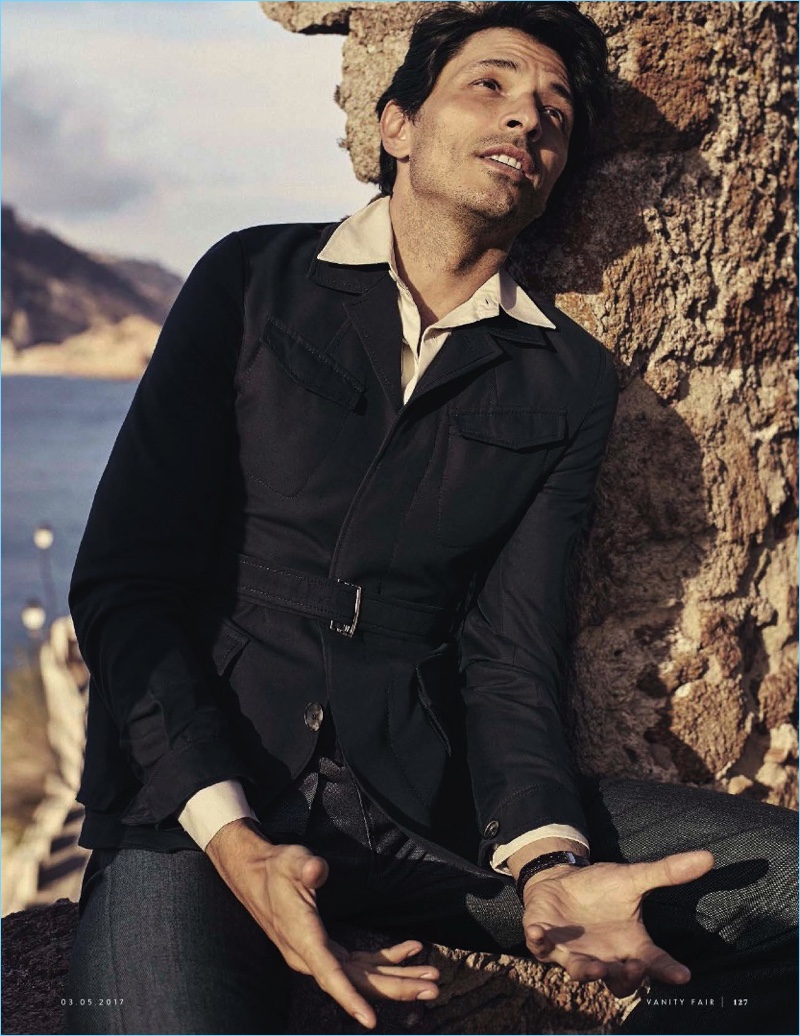 Andres Velencoso Models Sleek Summer Fashions for Vanity Fair Italia ...