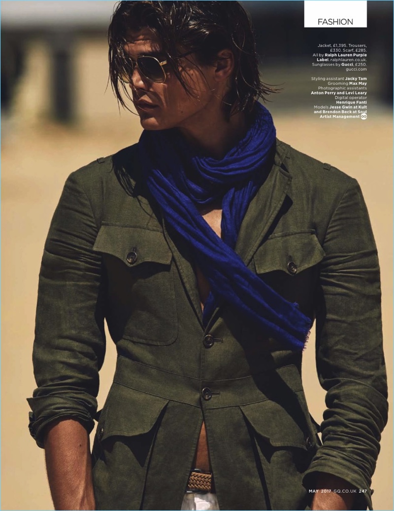 Lines in the Sand: Jesse Gwin & Brendon Beck for British GQ – The ...