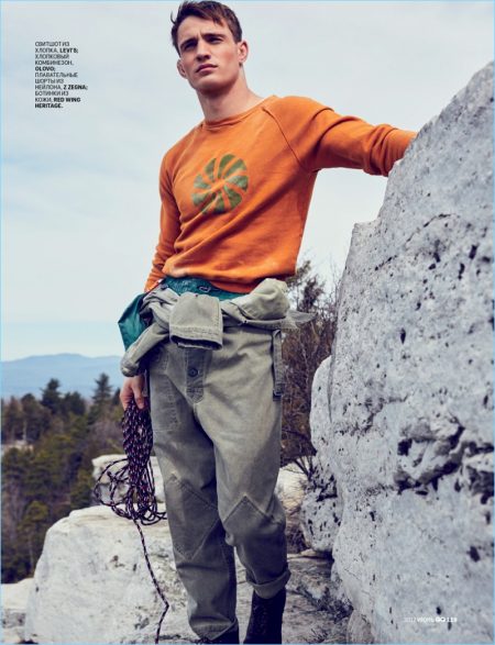 Julian Schneyder Goes Rock Climbing for GQ Russia – The Fashionisto