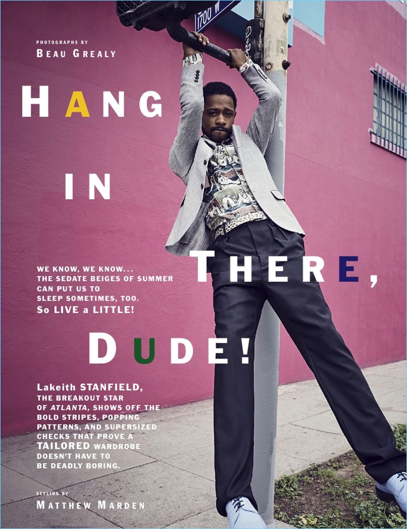 Atlanta's Lakeith Stanfield Stars in Esquire Style Shoot