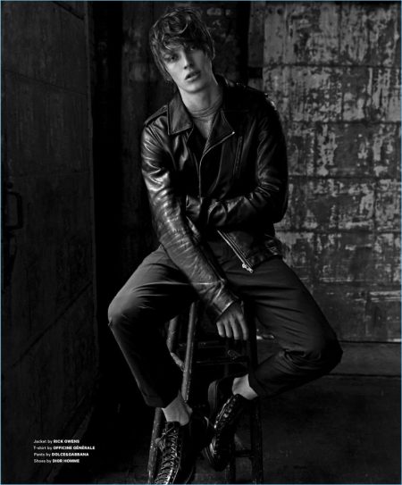 Near Night: Lucas Satherley Models Dark Fashions for Essential Homme ...